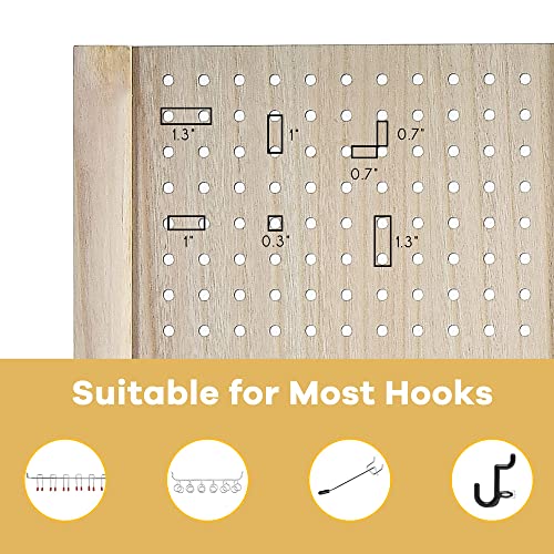 DORTALA 4-Panel Pegboard Display Divider for Room Separation, 5' Tall Room Dividers and Folding Privacy Screens, Multifunction Partition Room Dividers for Craft Jewelry Cloth Art Display