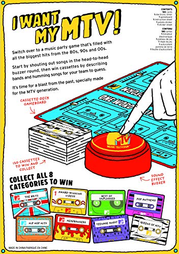 Big Potato MTV Game, The Music Throwback Party Quiz Board Game, for Adults and Teens Ages 14 and up