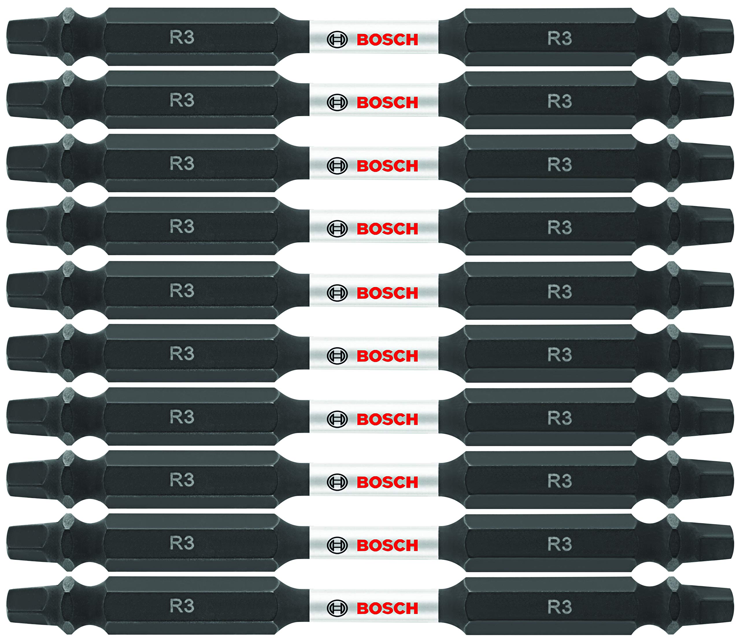 Bosch ITDESQ335B Impact Tough 3.5 In. Square #3 Double-Ended Bits