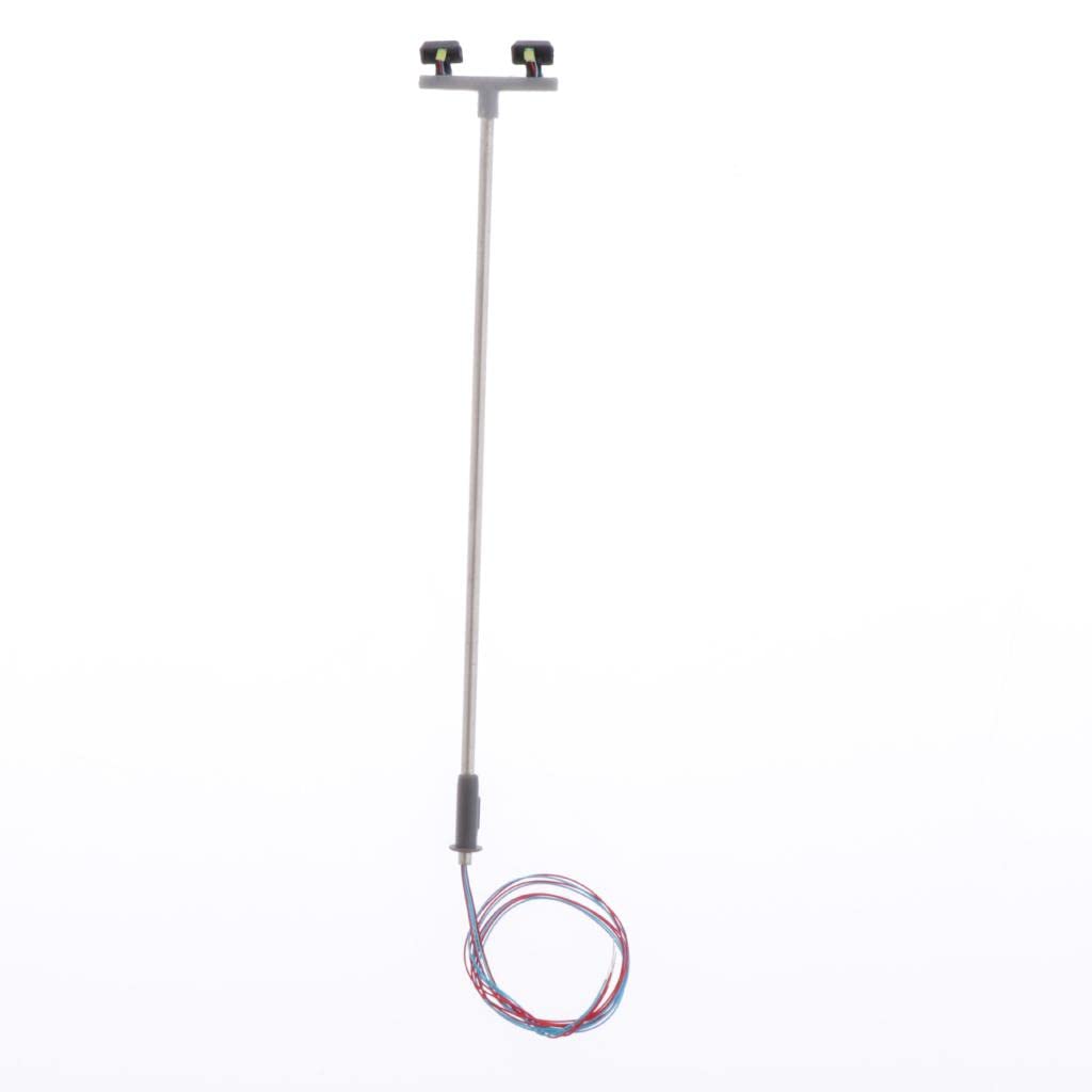 BESSTUUP 20Pcs 1:87 Model Miniature Garden Train Lights HO Scale Accessory 12cm