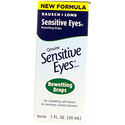 Bausch & Lomb Sensitive Eyes Rewetting Drops 1 oz (Pack of 4)