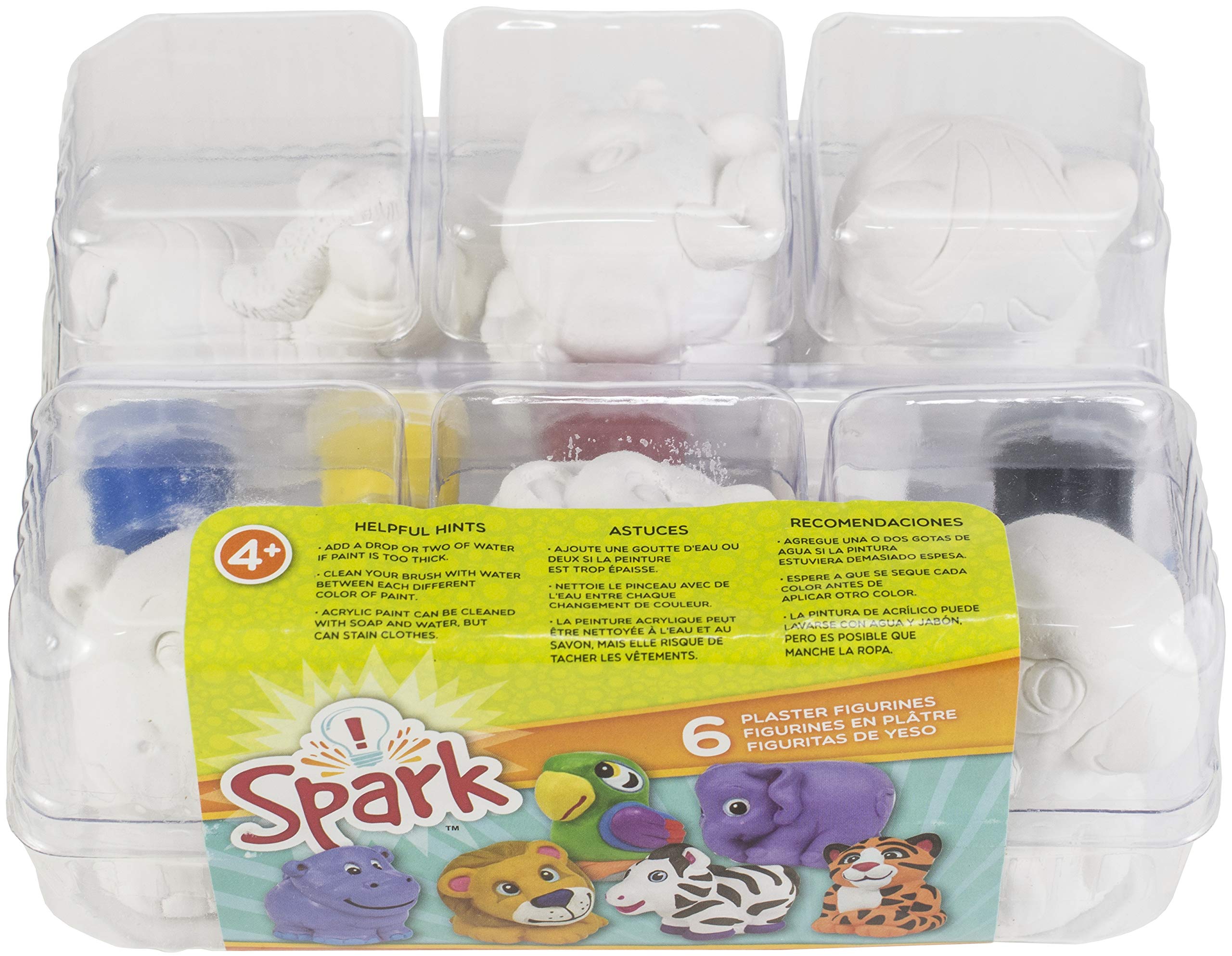 Colorbok Spark Plaster Value Pack Zoo, Multicolor