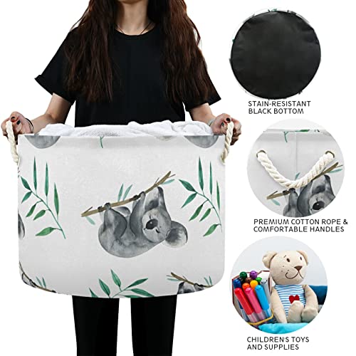 xigua Cotton Rope Basket Koala Bamboo Baby Laundry Basket Blanket Kids Toy Storage Basket Glove Box