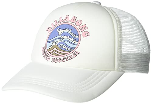 Billabong girls Big Classic Shenanigans Adjustable Trucker Hat Baseball Cap, Salt Crystal 1, One Size US