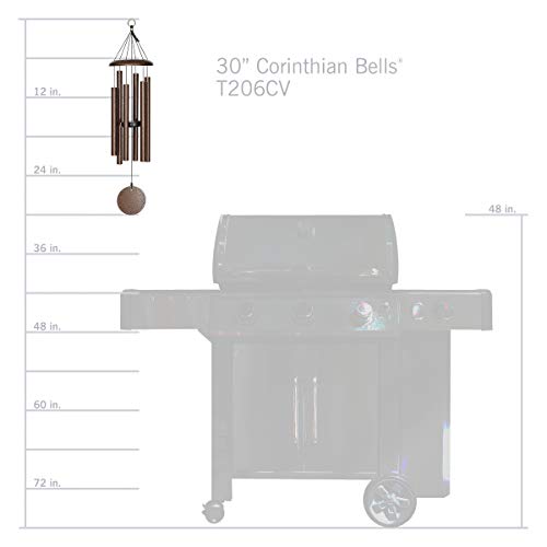 Corinthian Bells by Wind River - 30 inch Copper Vein Wind Chime for Patio, Backyard, Garden, and Outdoor décor (Aluminum Chime) Made in The USA