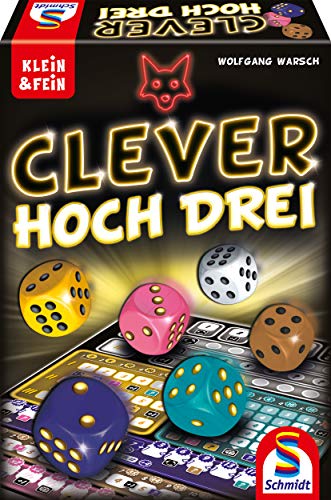 Schmidt Spiele 49384 Clever hoch DREI, dice Game from The Series Klein & Fein