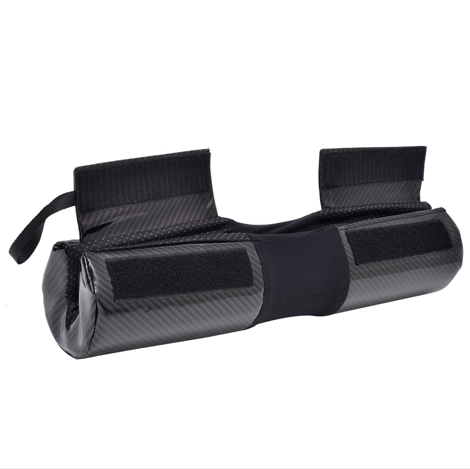 Barbell Pad for Hip Thrust with Fastening Cloth and Carry Bag, Squat Bar Pad with Closure, Neck & Shoulder Squat Cushion Bar Padding for Hip Thrusts - Fits All Standard and Olympic Bars