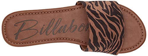 Billabong Women's High Tide Slide Sandal, Zebra, 8