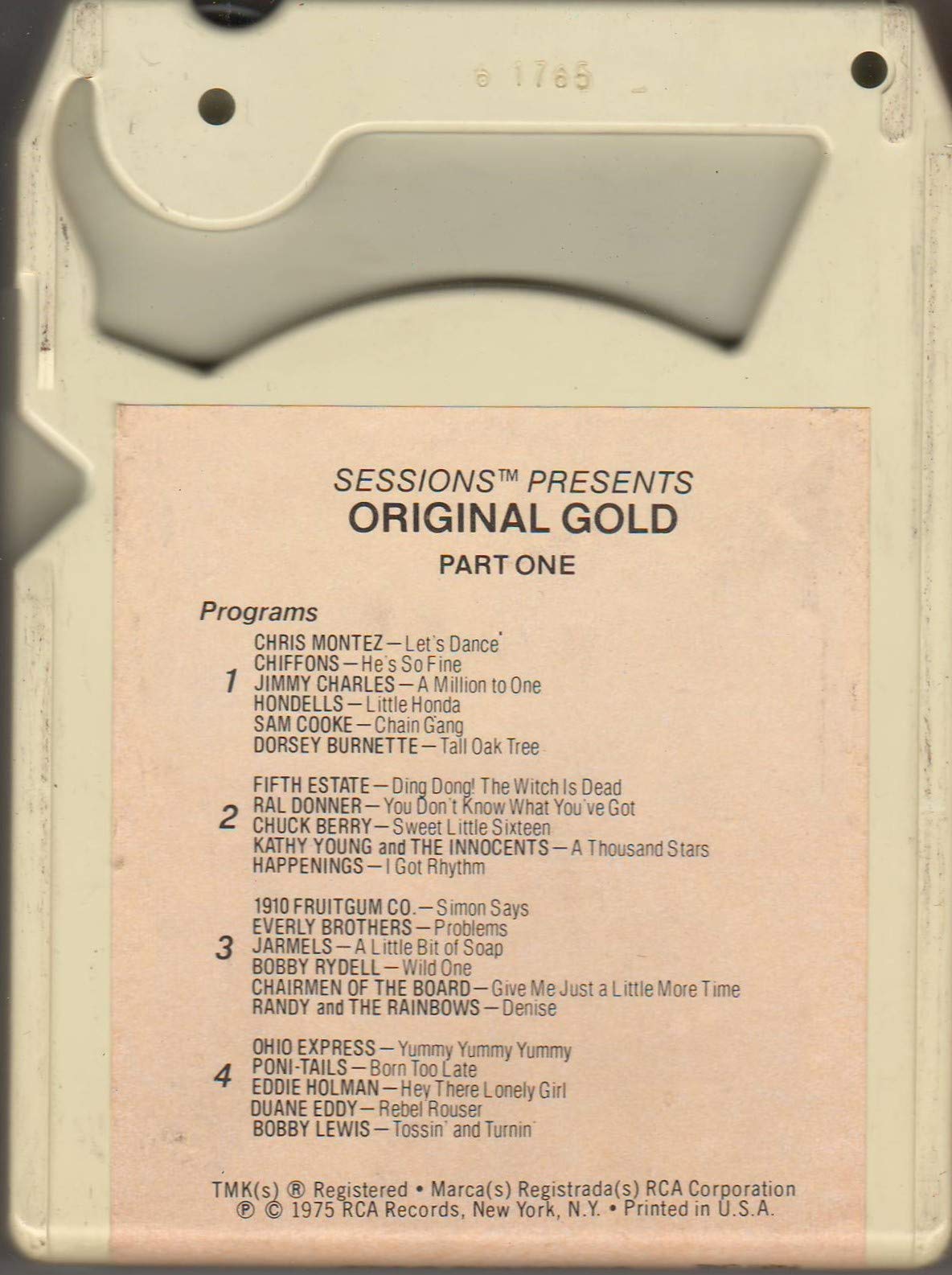 Sessions Presents Original Gold, Part One - 8 Track Tape