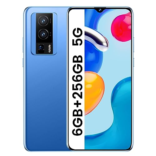 ExAchat K60 Pro Unlocked Cell Phone 5G, 6GB+256GB Android 13 Phones 6.7" FHD+Display 120HzD 64MP AI Camera Unlocked Smartphone 5500mAh 4G 5G Dual SIM/Face ID/GPS