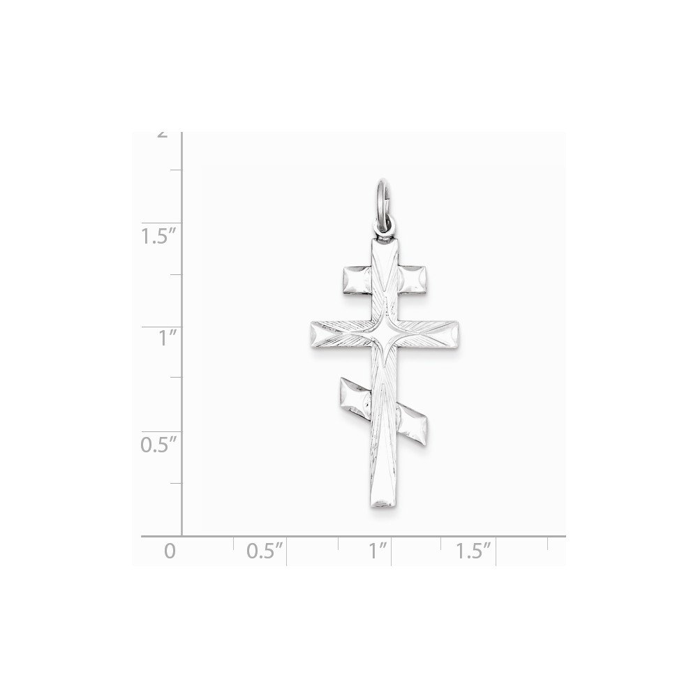 BillyTheTree Jewelry Sterling Silver Eastern Orthodox Cross Pendant