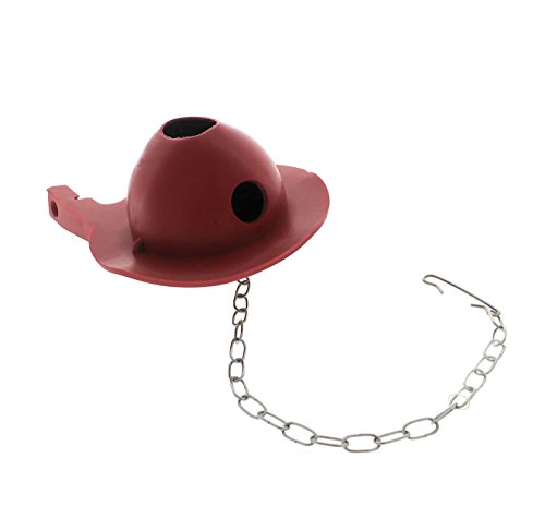 Essential Values 3-Inch Toto Toilet Flapper Replacement - Rubber Toilet Tank Flapper with Chain and Hook, Aftermarket Toilet Flapper for G-Max, Thu499s, Thu331s, Thu175s & 2021bp Toto Toilet Models