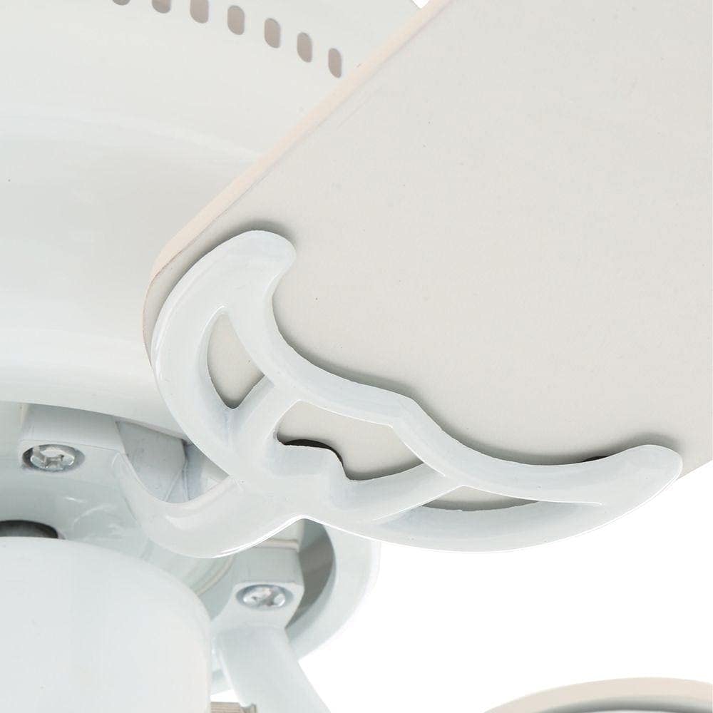 Hampton Bay UB42SWH-SH Littleton 42 in. Indoor White Ceiling Fan with Light Kit