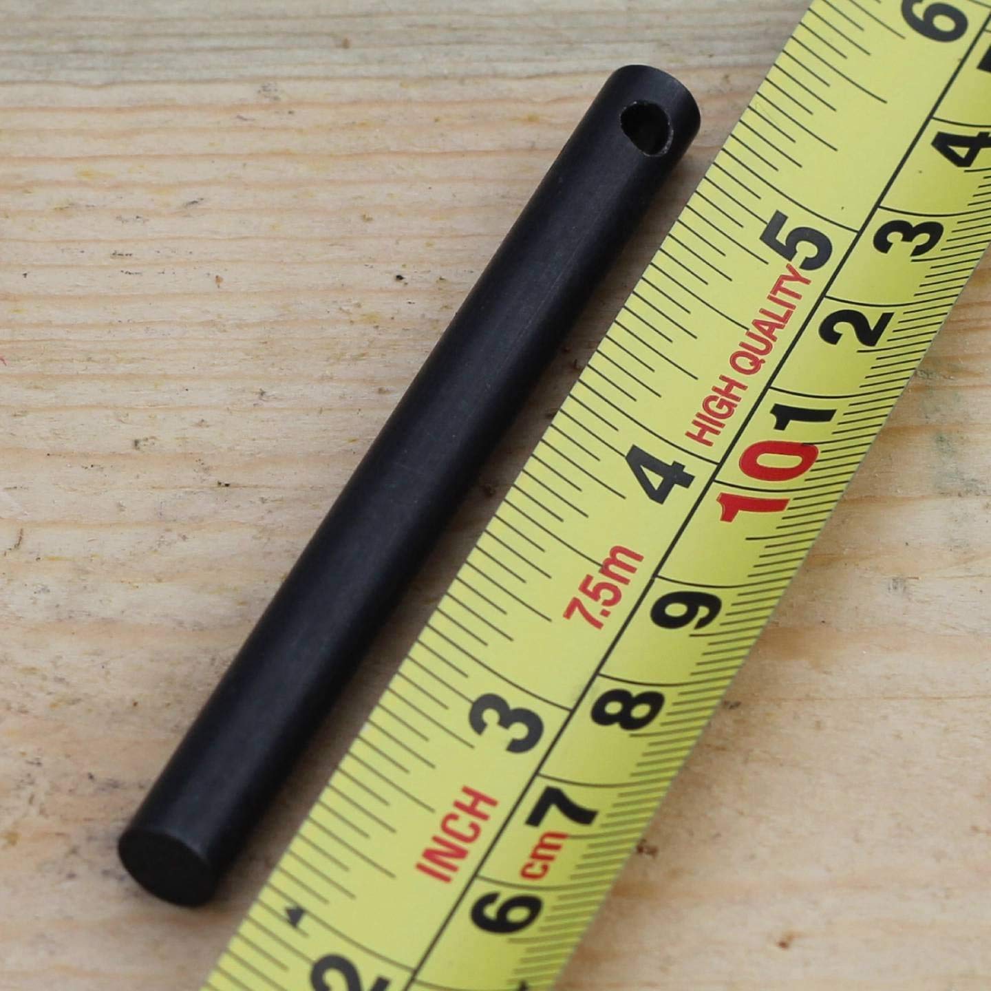 bayite Survival Drilled Ferrocerium Ferro Rod Flint Fire Starter Rods with Keychain Ring 3.14 Inch Pack of 3