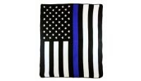 Infinity Republic - Thin Blue Line Soft Fleece Throw Blanket - 50x60 Perfect for Living Rooms, bedrooms, Kids' Rooms, Outdoors!