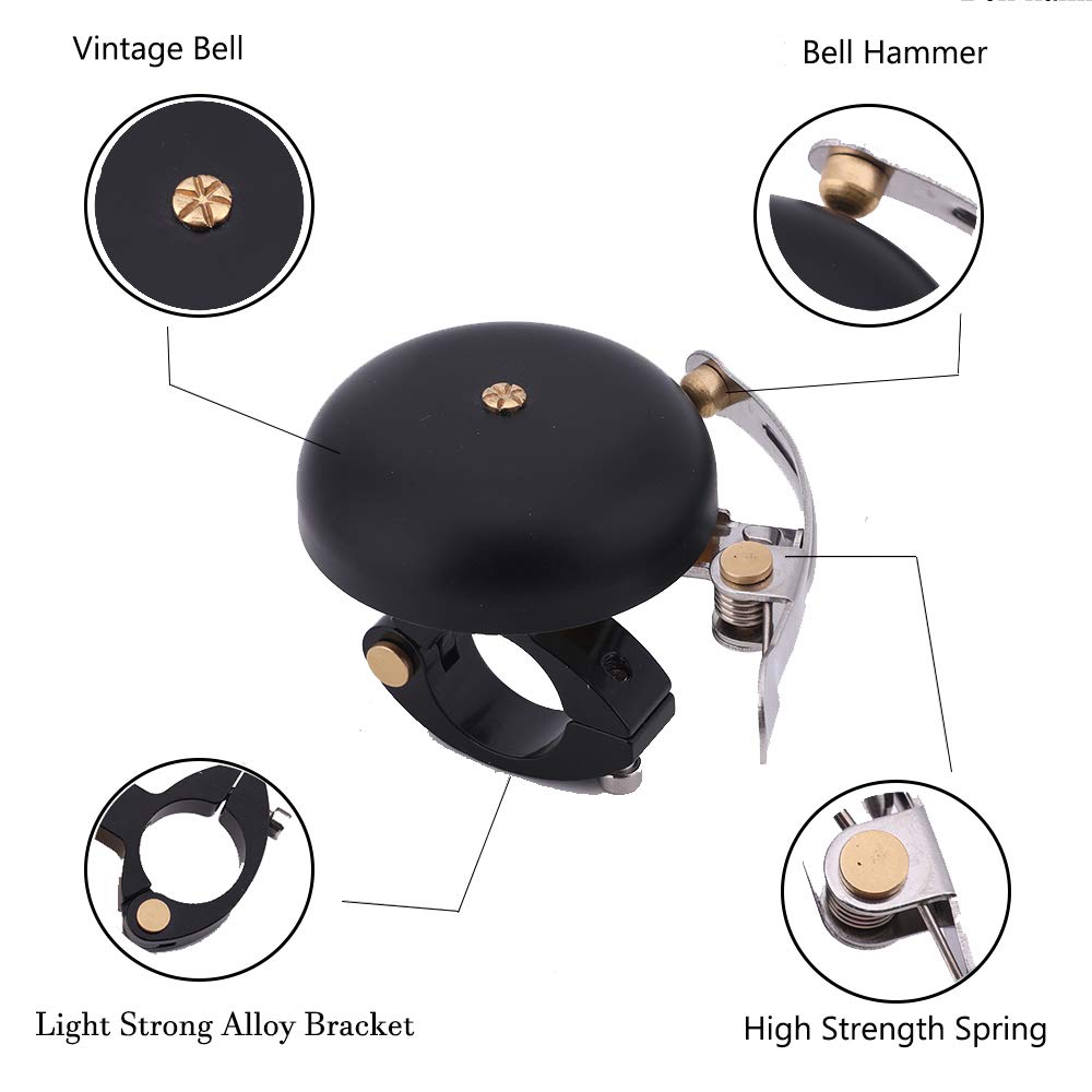 Bike Bell,Classic Brass Bicycle Ring Bell Horn Nice Loud Tone Cycling Accessories