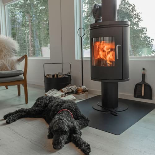 Ecofan® AirDeco II, Superior Performance Stove Fan, Heat Powered, Contemporary Style. Low Start Temperature, 190CFM Black Blade, Large-Sized