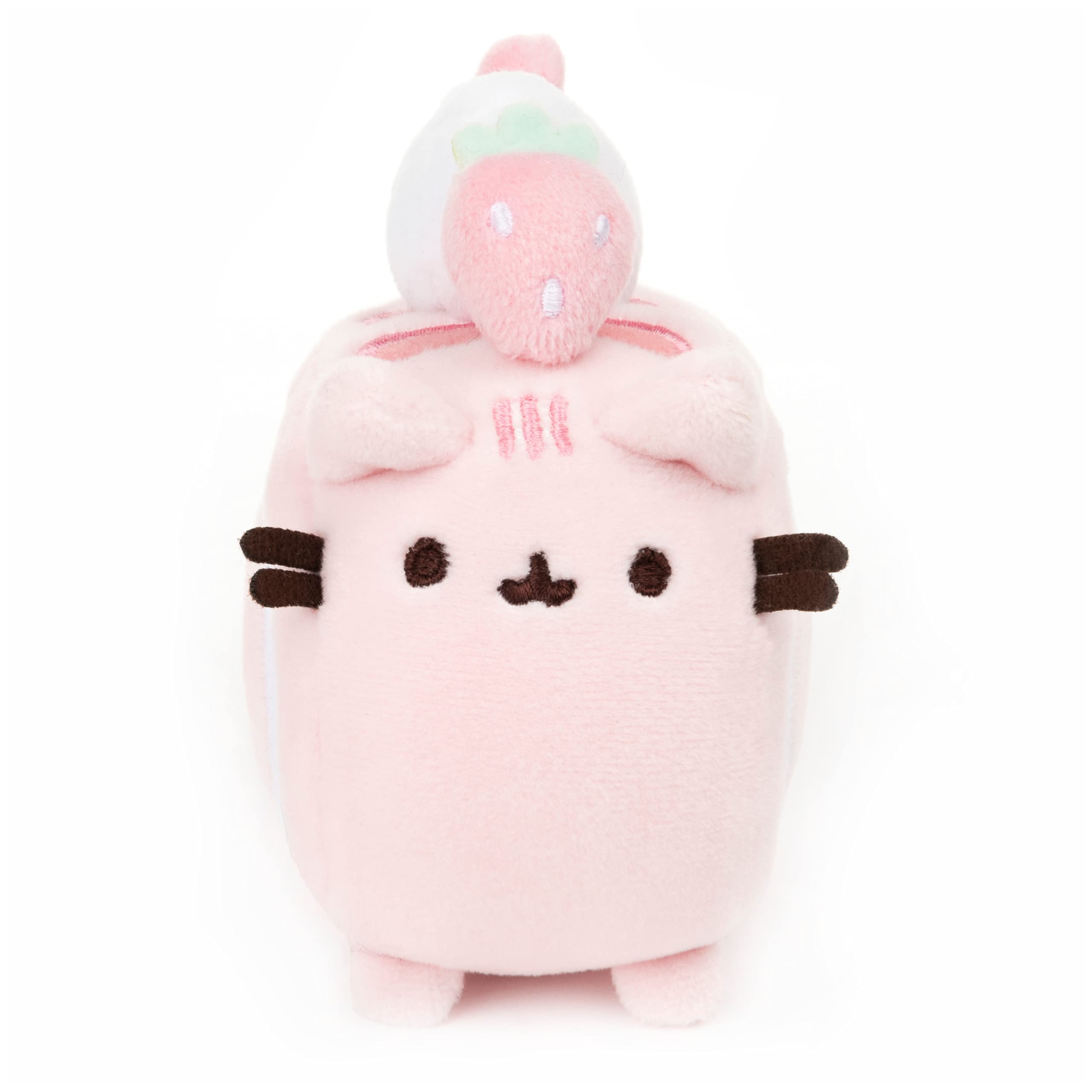 GUND Roll Cake Pusheen Sweet Dessert Squishy Plush Stuffed Animal Cat and Satisfyingly Stretchy Fabric, for Ages 8 and Up, Pink and Purple, 4”