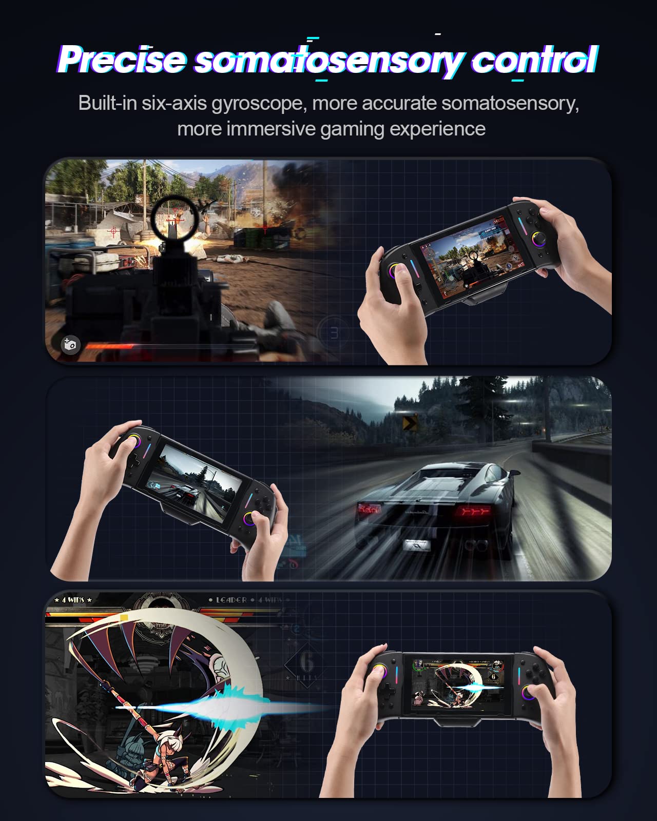 binbok Switch Controller Compatible with Switch/OLED, Joypad Controller Replacement
