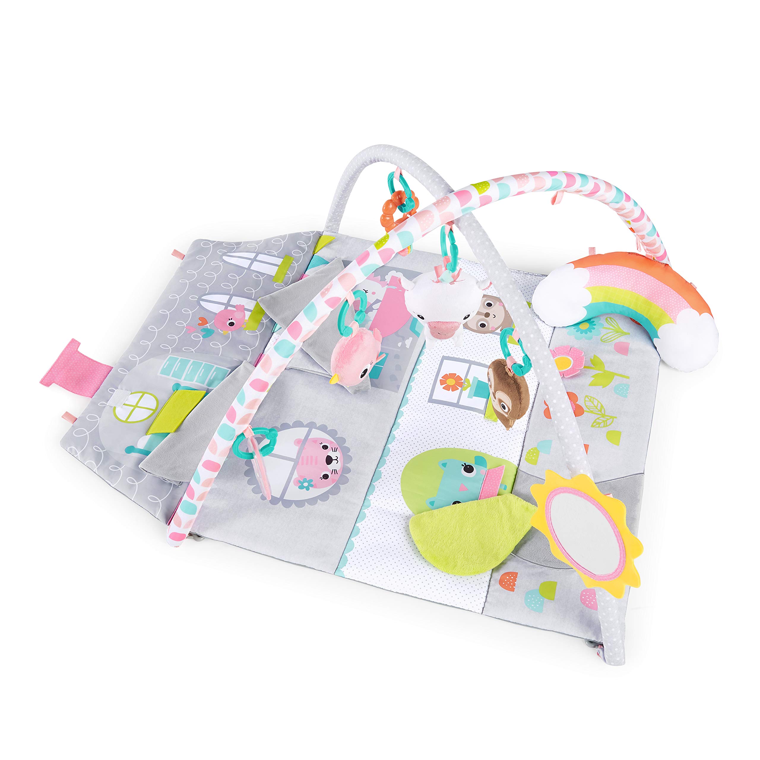 Bright Starts Floors of Fun Activity Gym & Dollhouse, Newborn +