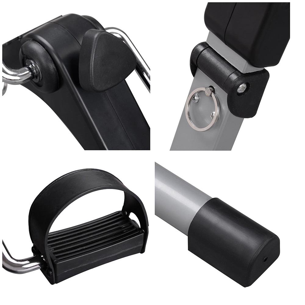 AW Folding Mini Pedal Exerciser Arm Leg Physical Therapy Indoor Home Bike Cycle Resistance Adjustable LCD Display Gift