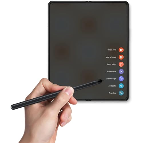 Galaxy Z Fold 4 S Pen Fold Edition,S Pen Z Fold 4,Slim 1.5mm Pen Tip,4,096 Pressure Levels,Z Fold 3 Stylus Pen for Samsung Galaxy Z Fold 4 5G+Tips/Nibs + Eject Pin (Black) EF- FF92PCBEGUS
