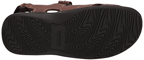 Dockers Mens Newpage Outdoor Sport Sandal Shoe,Rust,14