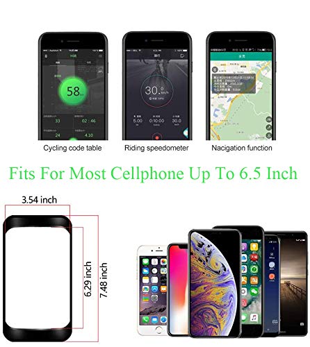 Bike Phone Mount Bag, Waterproof Bicycle Cycling Top Tube Handlebar Phone Holder Pouch Front Frame Storage Bag for iPhone 11 12 13 Pro Max, Galaxy S22 S21 Ultra S20 FE A12, Google Pixel 6, OnePlus 9 8