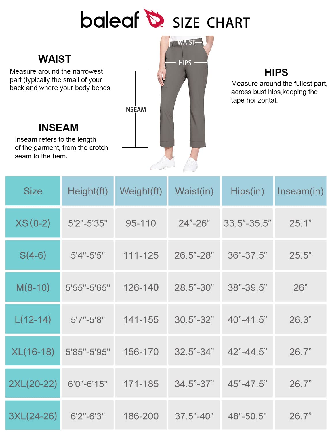 BALEAF Women's Golf Pants Stretch Lightweight Quick Dry Water Resistant Work Pants with Zipper Pocket Steel Grey Size XXL
