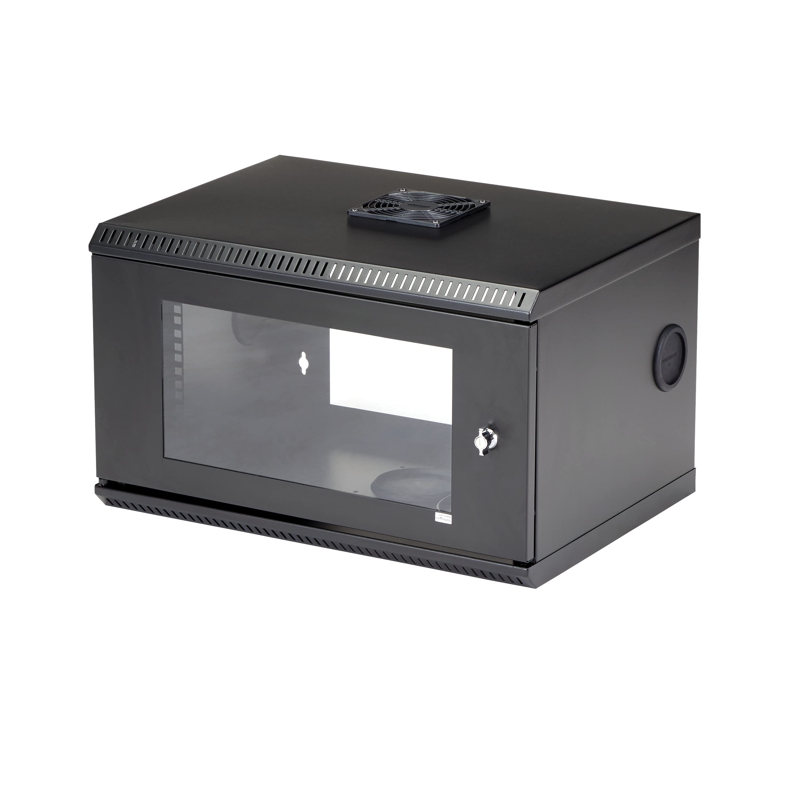 StarTech.com 2-Post 6U Wall Mount Network Cabinet w/ 1U Shelf, 19" Wall-Mounted Server Rack for Data Computer Equipment