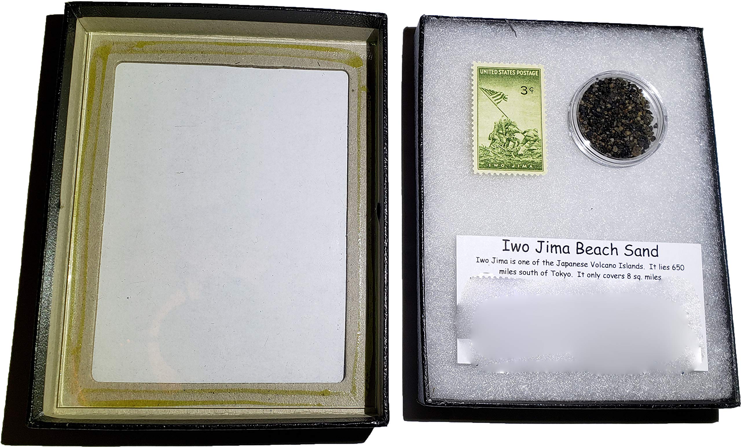 Iwo Jima Beach Sand and Postage Stamp - Commemorative Collection