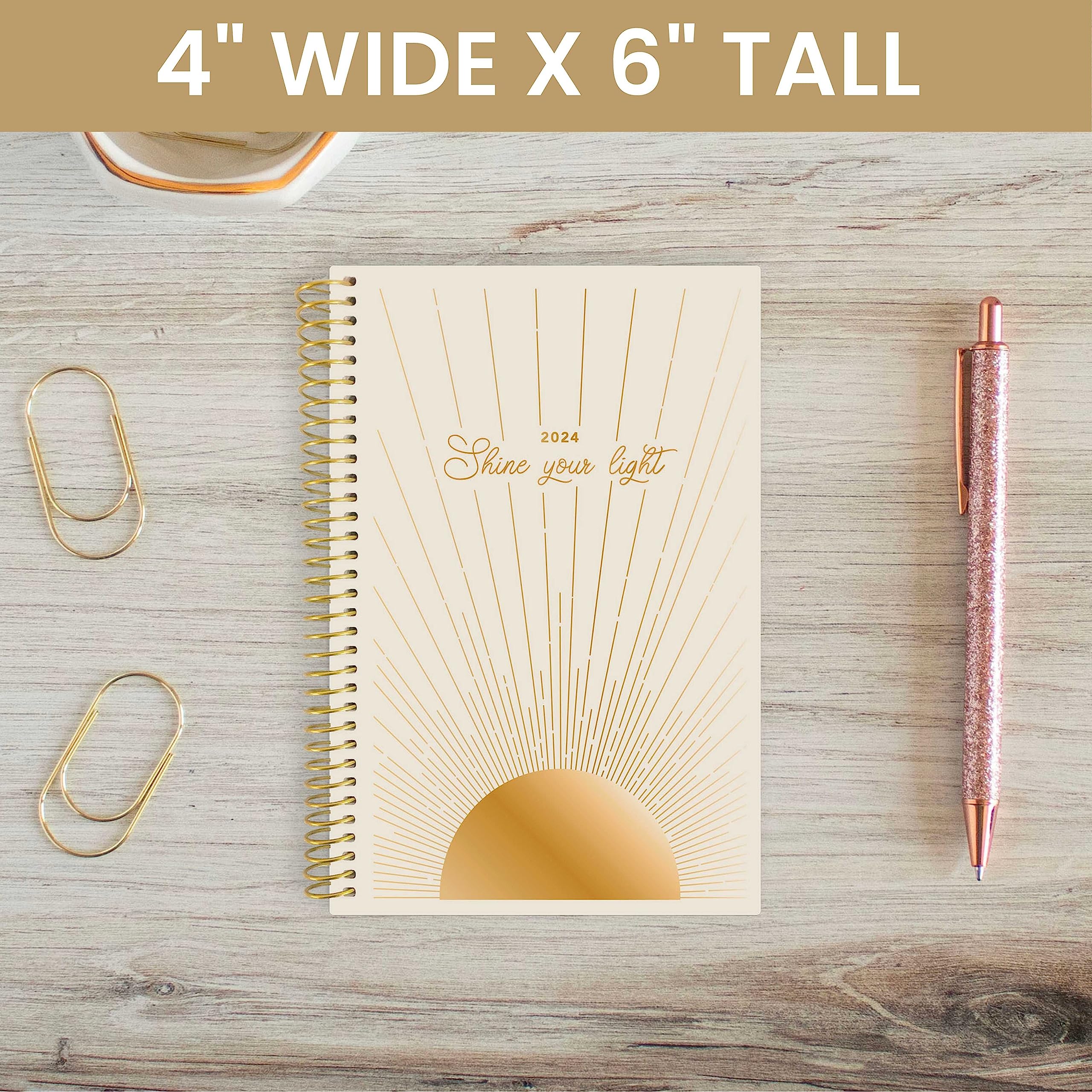 bloom daily planners 2024 Pocket Planner - 4” x 6” - (January 2024 - December 2024) - MINI Weekly/Monthly Agenda Organizer & Calendar Book - Cleerely Stated