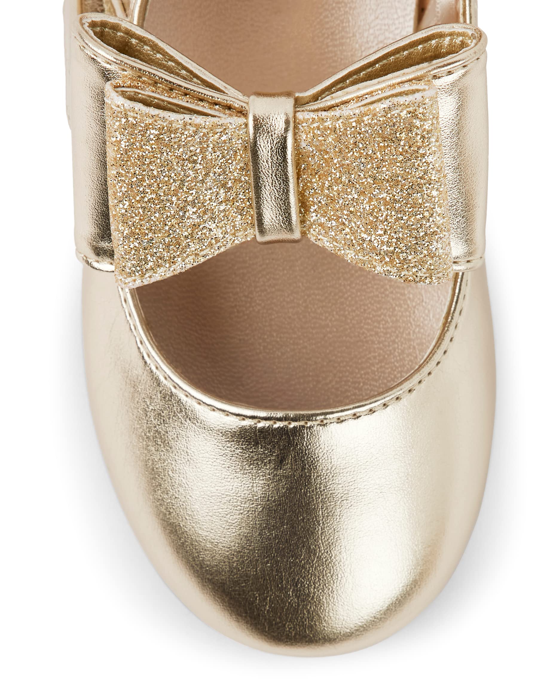 Gymboree, and Toddler Girls Dressy Ballet Flat,Gold,1
