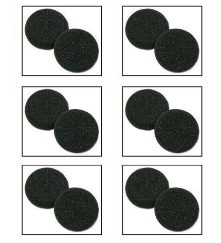 Plantronics (15729-05) 6-Pairs Replacement Foam Earpieces for Earset/Headset: H51, H51N, H61, H61N, H91, H91N, H101, H101N, SP04, SP05, PLX400, PLX500