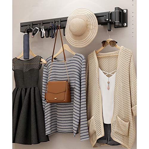 EAFTOS Wall Mounted Drying Rack Retractable Multifunctional Folding Clothes Dry Racks Clothes Hanger for Bathroom,Balcony (Color : Silver, Size : 60x9cm)