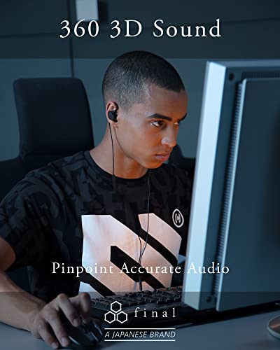 Final VR3000 β in-Ear Gaming Headset with Microphone for PC Gaming, Consoles and VR equipments