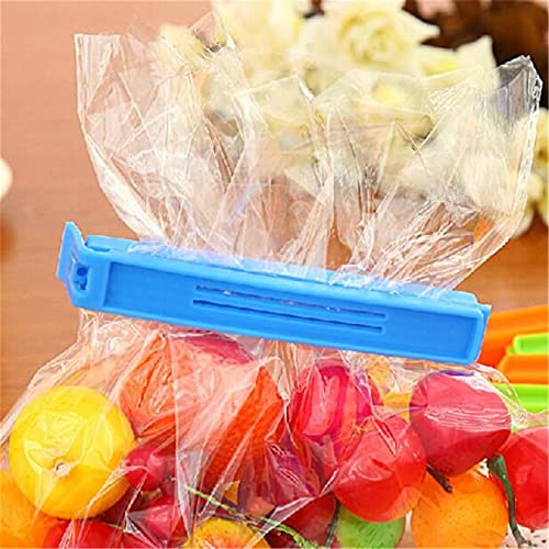 Ellylian 6 Pcs Plastic Chip Clips For Food Packages, Curved Design Sealing Bag Clips For Food, Kitchen And Home