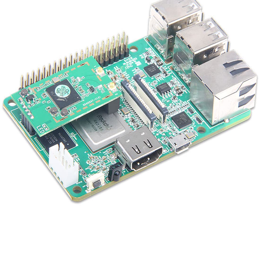 Geniatech XPI-3288 Android Single Board Computer Development Board Moudle, Rockchip RK3288 Quad Core CPU 2G RAM, 16GB EMMC Flash Motherboard