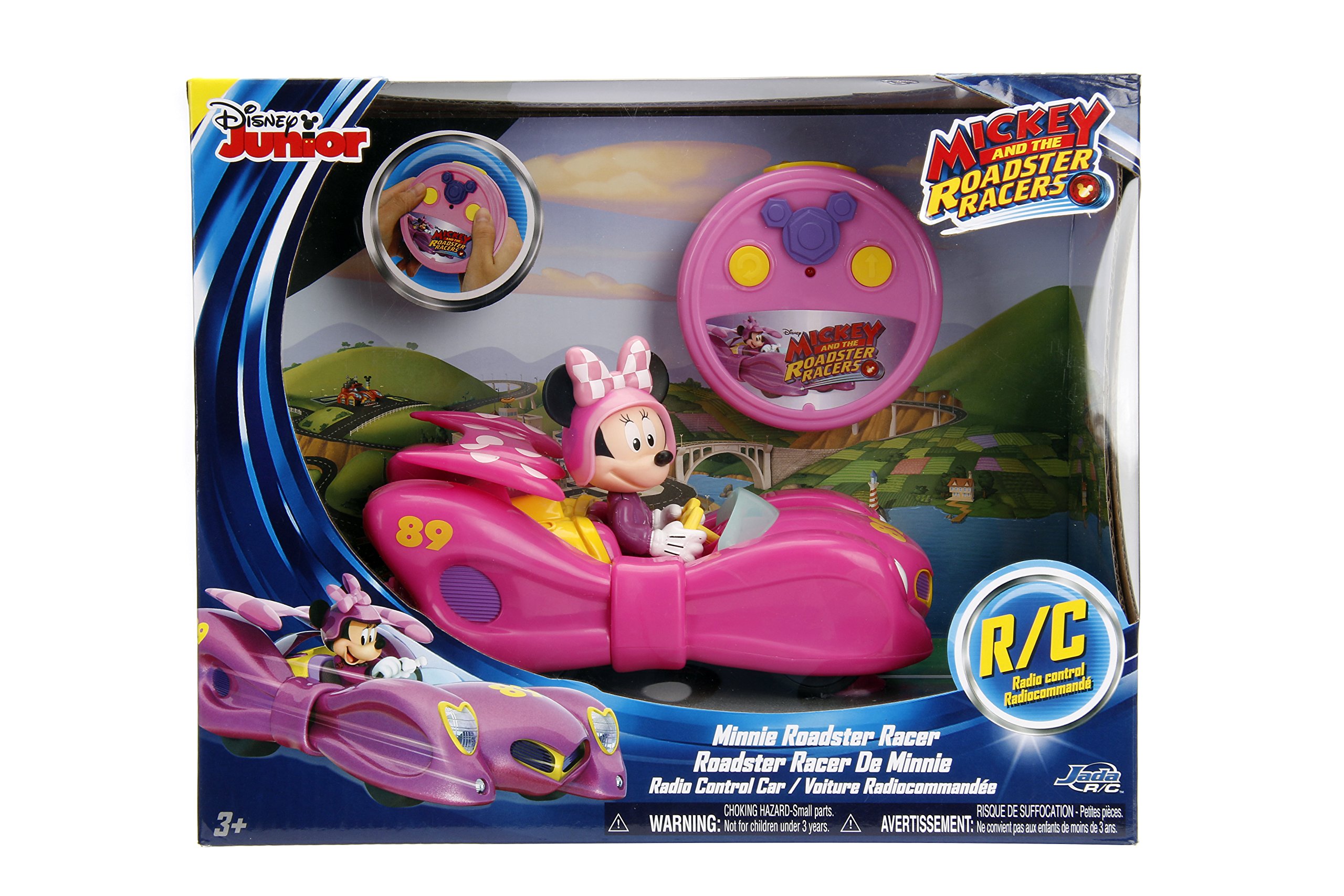 Jada Toys Disney Mickey & The Roadster Racers RC/Radio Control Toy Vehicle, Hot Pink