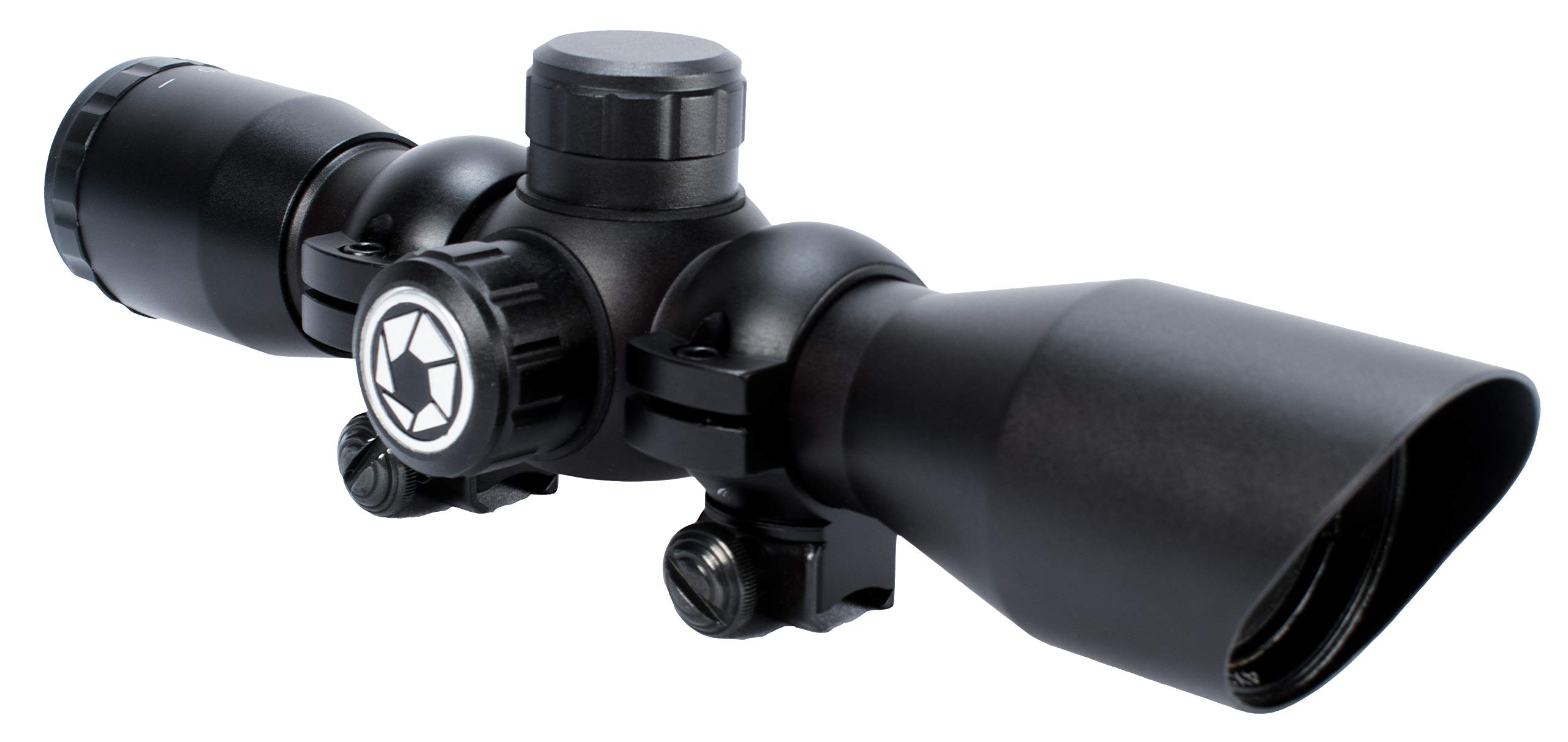 BARSKA 30/30 Crosshair Reticle Rifle Scope for .22 Plinking & Rimfire Rifles - Optimal Precision with Rings for Shooting, Hunting, Target Practice