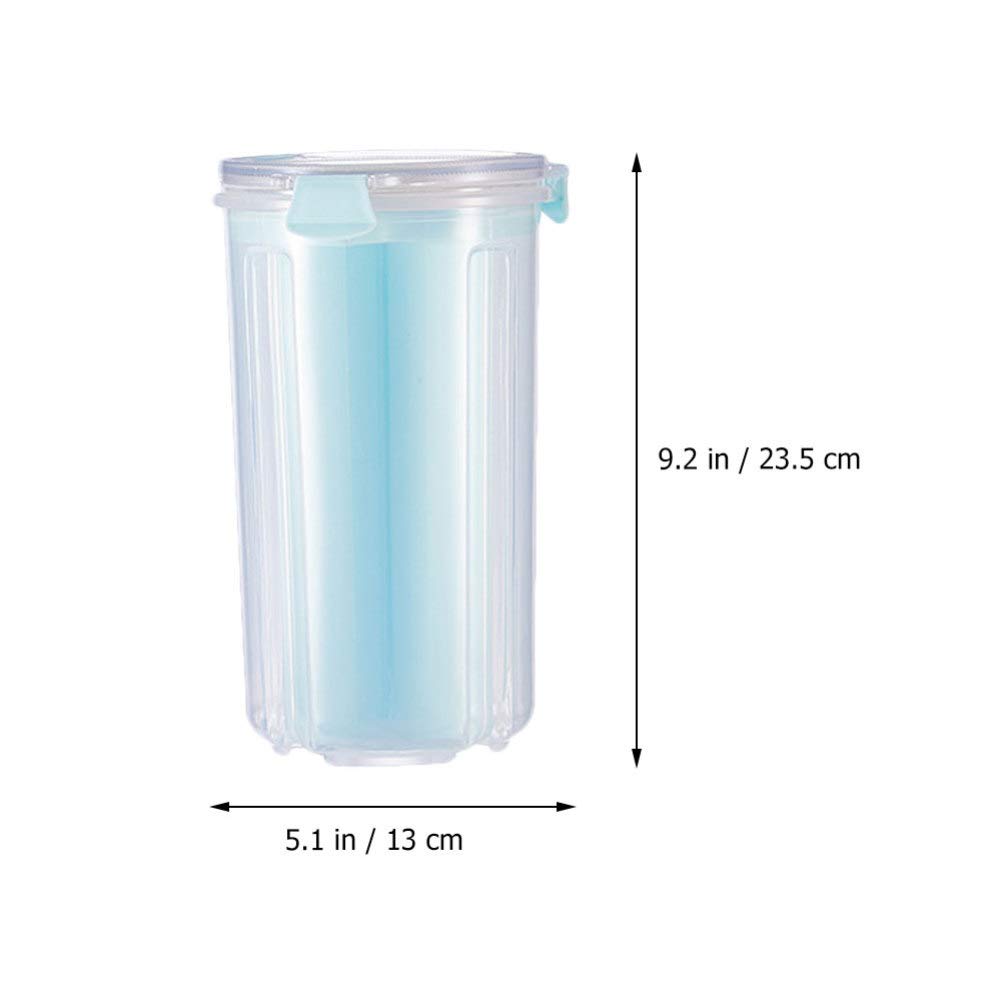 Cabilock Pantry Organization Containers Food Storage Canisters Plastic Airtight Jar Food Crisper Tall Plastic Pasta Storage Food Storage Jar