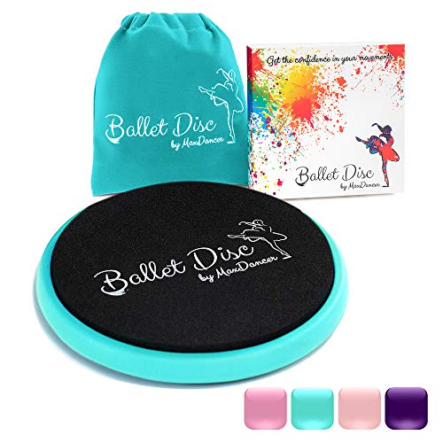 Ballet Turning Disc for Dancers, Gymnastics and Ice Skaters. Portable Turn Board for Dancing on Releve. Make Your Turns, Pirouette and Balance Better (Sky blue)