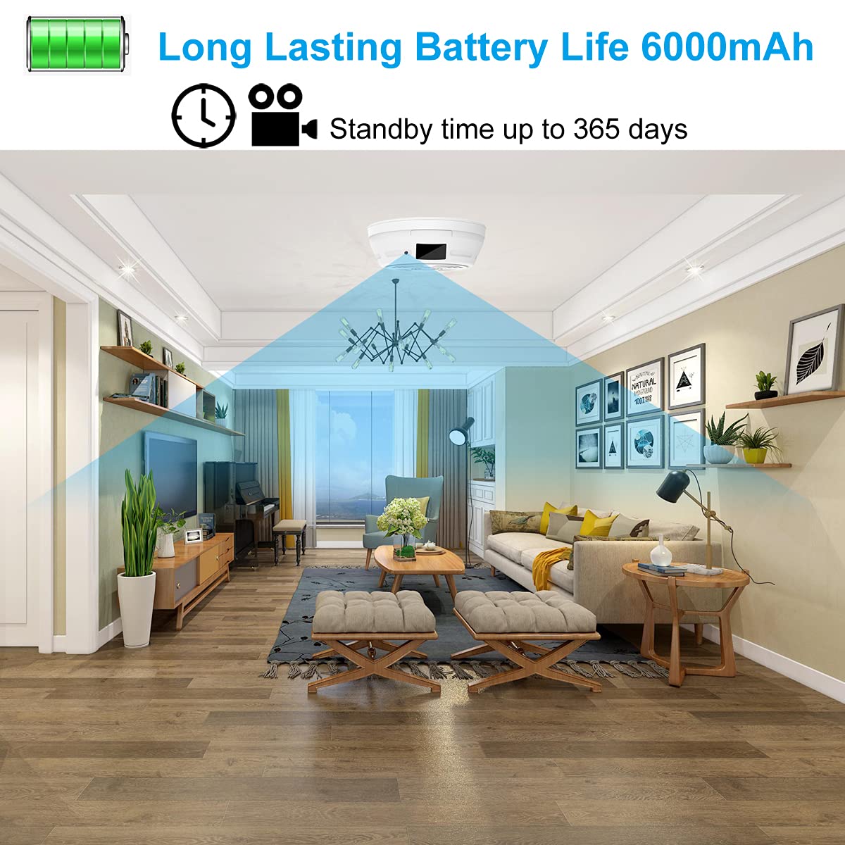 Hidden Camera Wireless WiFi Security Camera Mini HD 1080P Spy Cam with Night Vision and Motion Activated Camera Video Recorder Nanny Cam Indoor/Outdoor