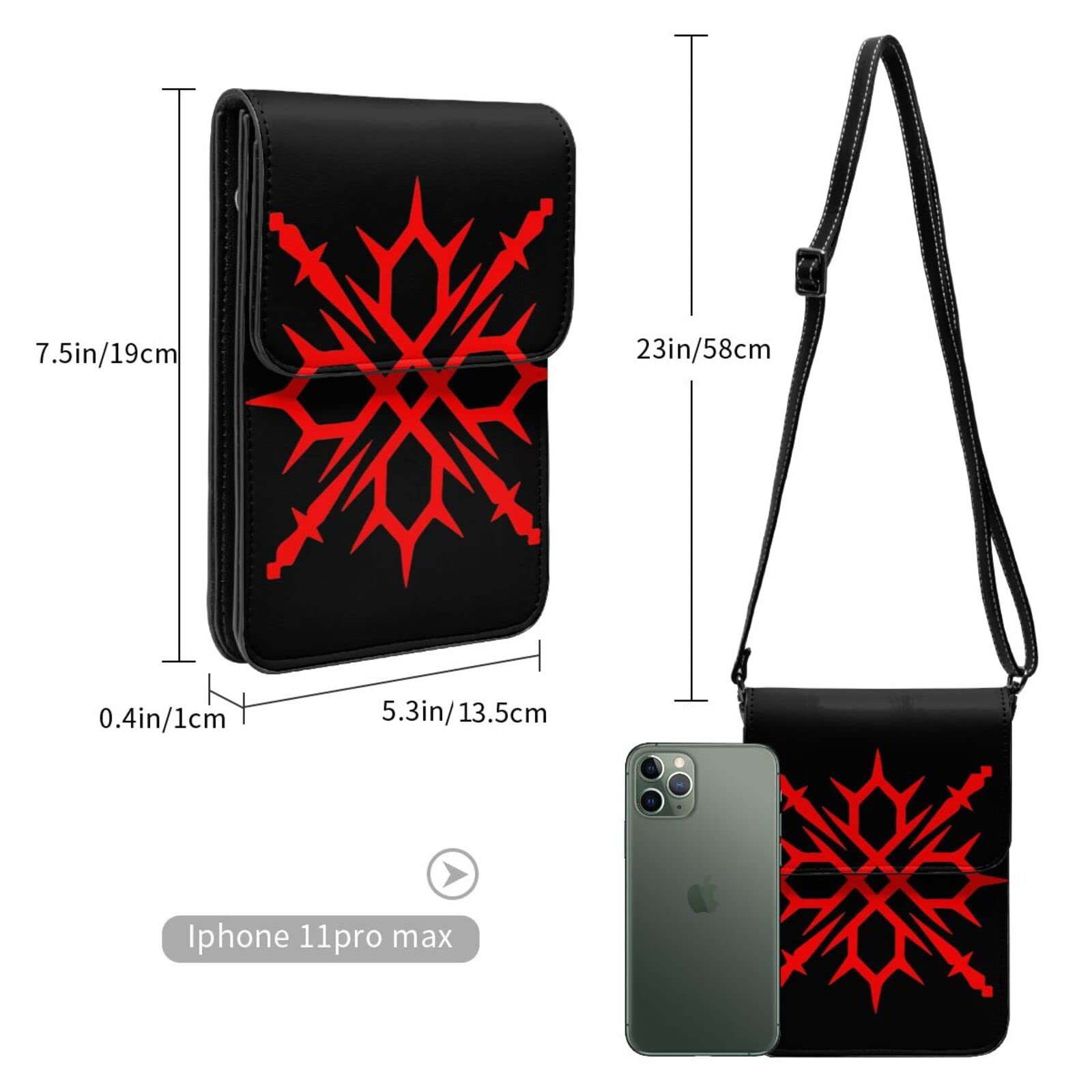 Anime Vampire Knight Logo Phone Bag Wallet Small Bag Portable Shoulder Bag Fashion Leather Bag