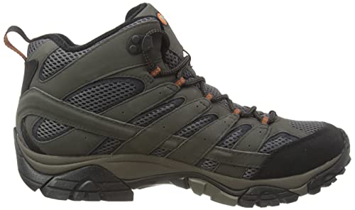Merrell Men's Moab 2 MID GTX High Rise Hiking Boots, Beluga, 8.5