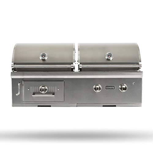 Coyote 50-Inch Built-in Natural Gas/Charcoal Dual Fuel Hybrid Grill - C1HY50NG