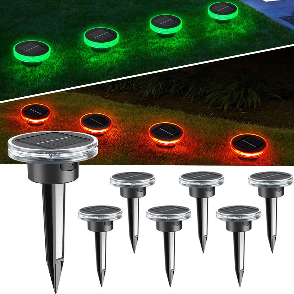 TIJNN Solar Humidity Test Lights -6 Pack, Soil Moisture Monitoring, Automatic Switch IP65 Waterproof Sealing Structure, Suitable for Garden Landscape Decoration Buried Path Lights