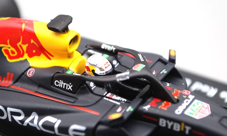 Bburago 1:43 New 2022 F1 Red Bull Racing RB18 1# Verstappen Special Paint Formula One Alloy Super Toy Car Model (RB18#1 W/Helmet)