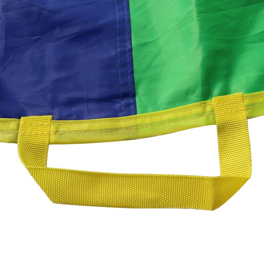 Everfunny Play Parachute, 12 Foot for Kids with 12 Handles Play Parachute for 8 12 Kids Tent Cooperative Games Birthday Gift