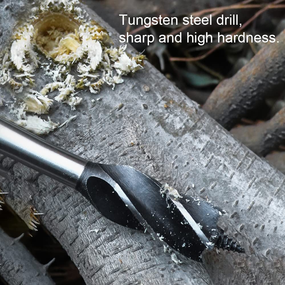 Bushcraft Gear Bushcraft Hand Auger Wrench Scotch Eye Wood Auger Hand Auger Wood Drill Settlers Survival Tool for Bushcraft Camping and Backpacking